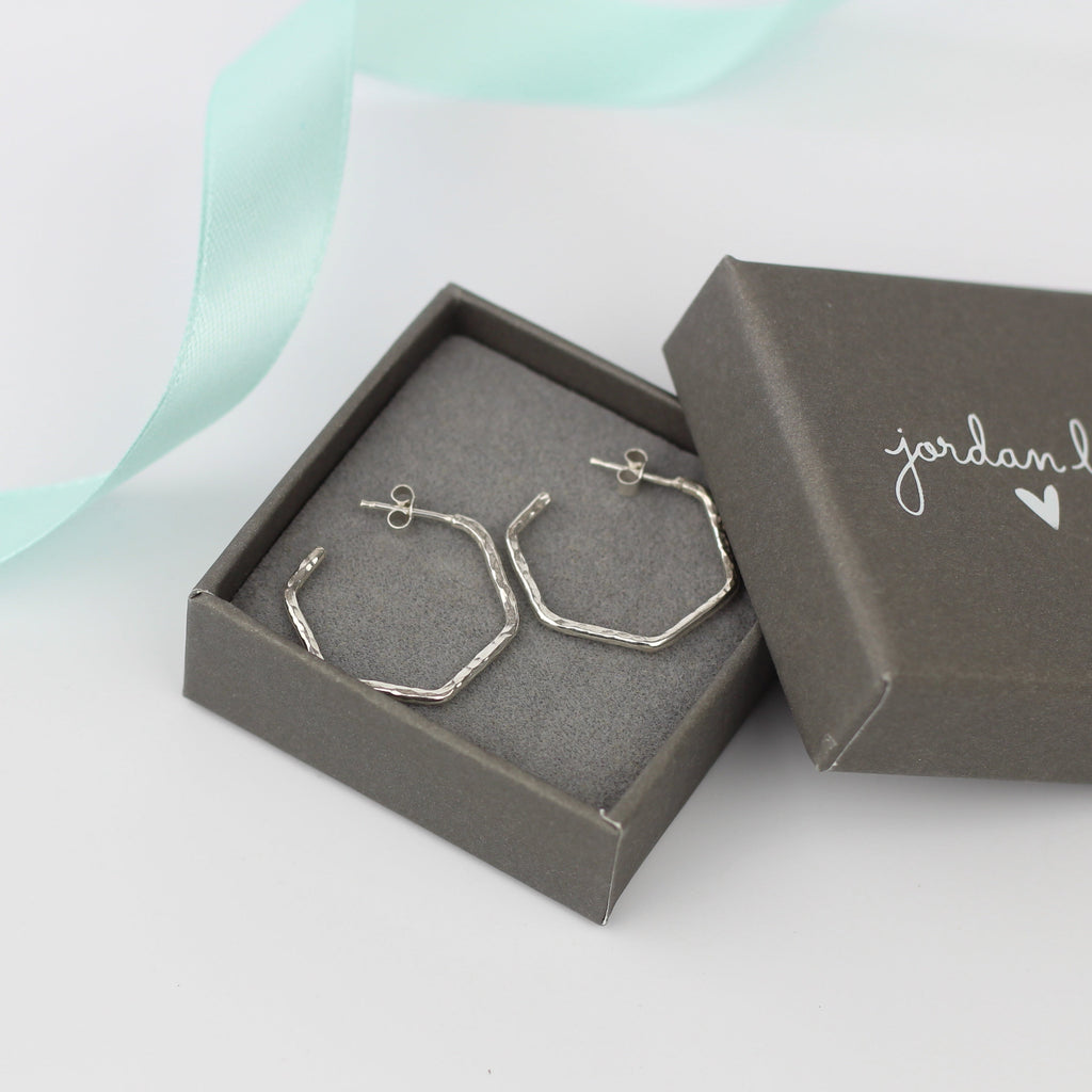 Hexagon Hoops – Jordan Lily Designs